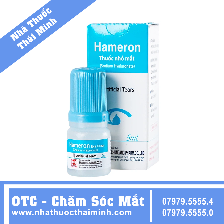 Thuốc nhỏ mắt Hameron SamChunDang giảm khô mắt (5ml) – Nhà thuốc Thái Minh