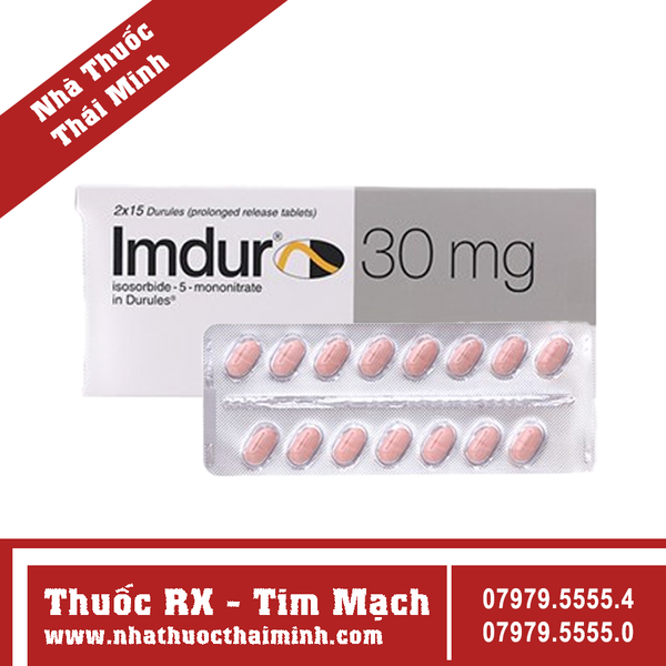 Thuốc Imdur 30mg trị dự phòng đau thắt ngực (2 vỉ x 15 viên) – Nhà ...