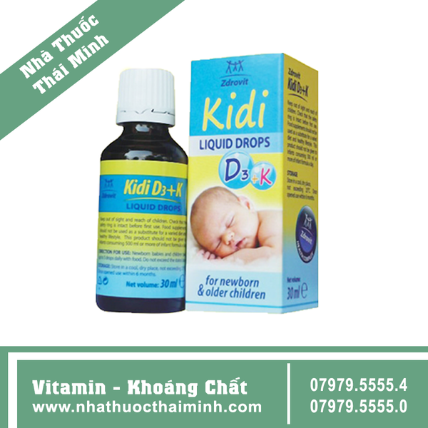 Kidi Liquid Drops - Dành Cho Trẻ Còi Xương, Suy Dinh Dưỡng – Nhà thuốc ...
