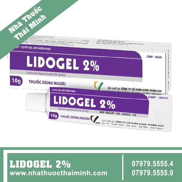 Lidogel 2% 10g – Thuốc Gây Tê Tại Chỗ – Nhà thuốc Thái Minh