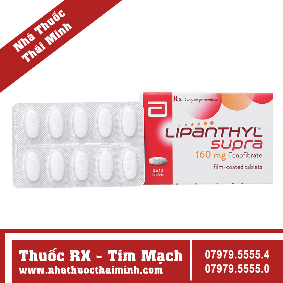 Thuốc Lipanthyl Supra 160mg - điều trị tăng cholesterol máu – Nhà thuốc ...