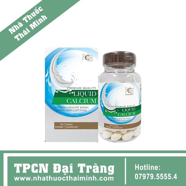 Thuốc bổ xương LIQUID CALCIUM 120V - Nhà thuốc Thái Minh