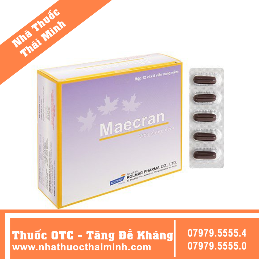 Thuốc Maecran -Bổ sung vitamin và khoáng chất (12 vỉ x 5 viên) – Nhà ...