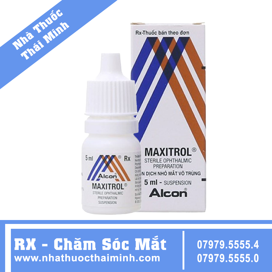 Thuốc nhỏ mắt Maxitrol Alcon điều trị viêm mắt (5ml) – Nhà thuốc Thái Minh