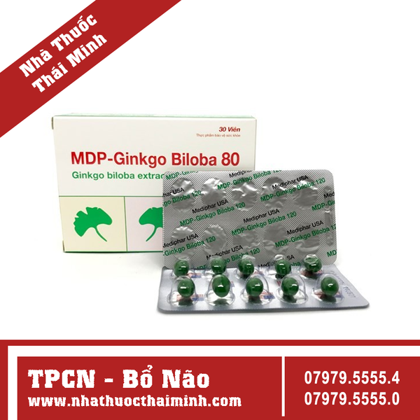 MDP - Ginkgo Biloba 80mg (3 vỉ x 10 viên) – Nhà thuốc Thái Minh