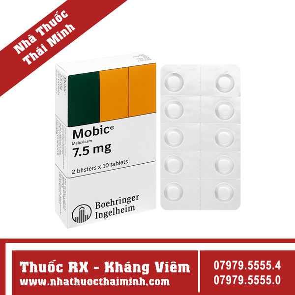 Thuốc Mobic 7.5mg - Điều trị viêm xương khớp (2 vỉ x 10 viên) – Nhà ...