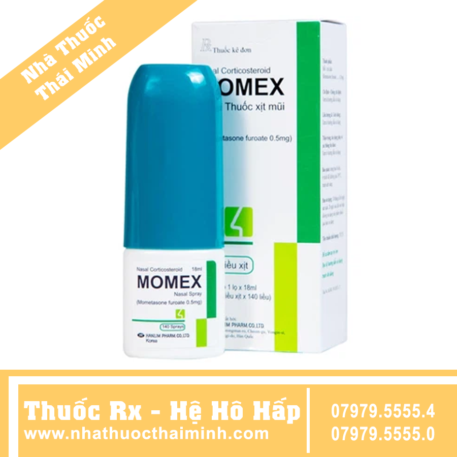 Thuốc xịt mũi Momex Nasal Spray Hanlim điều trị viêm mũi theo mùa (18m – Nhà thuốc Thái Minh