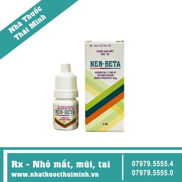 Thuốc nhỏ mắt Neo-Beta 5ml giá tốt tại Thái Minh – Nhà thuốc Thái Minh