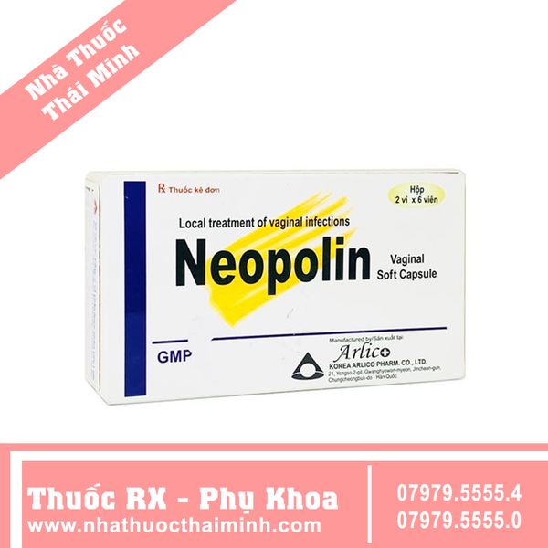 Viên nang Neopolin mềm đặt âm đạo (2 vỉ x 6 viên) – Nhà thuốc Thái Minh