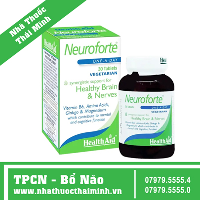 HealthAid Neuroforte Tablets góp phần duy trì sức khoẻ thần kinh, cảm ...