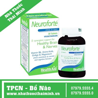 HealthAid Neuroforte Tablets góp phần duy trì sức khoẻ thần kinh, cảm ...