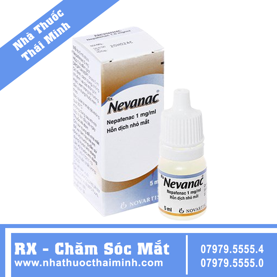 Hỗn dịch nhỏ mắt Nevanac Alcon điều trị viêm, đau mắt (5ml) – Nhà thuốc ...