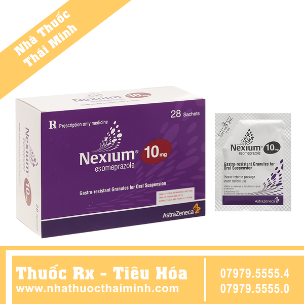 Thuốc cốm pha hỗn dịch Nexium 10mg - trị trào ngược dạ dày ở trẻ em – Nhà thuốc Thái Minh