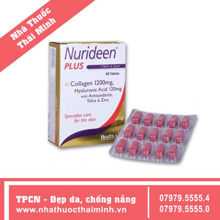 Viên uống chăm sóc da Nurideen Plus Healthaid hỗ trợ các tình trạng da ...