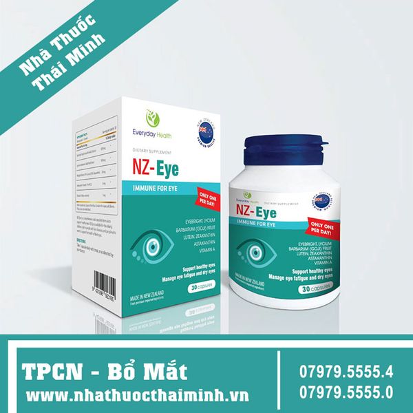 NZ-EYE giúp tăng cường thị lực, hỗ trợ giảm các triệu chứng khô mắt, m ...