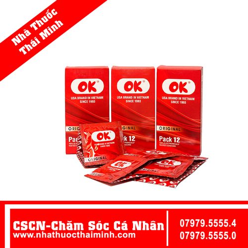Bao Cao Su Ok Original Không Mùi, Độ Đàn Hồi Tốt [12 Cái] – Nhà thuốc ...