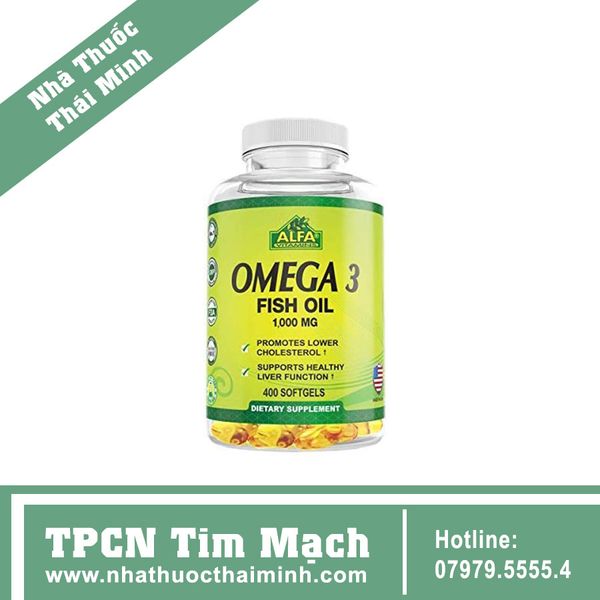 Omega 3 Alfa (FIsh Oil 1000mg) Chính hãng Mỹ - Nhà Thuốc Thái Minh ...