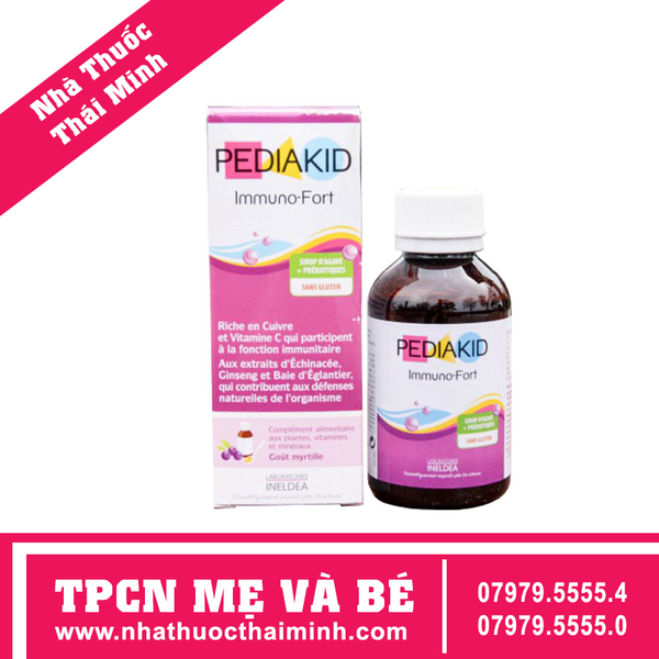 Thực Phẩm Chức Năng Pediakid Immuno-fort - Tăng Cường Miễn Dịch 125ml ...