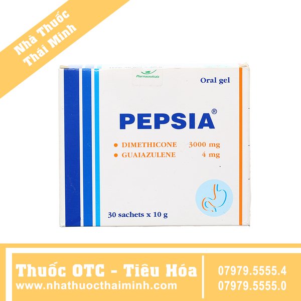 Gel uống Pepsia trị chứng đầy hơi, ợ nóng (30 gói x 10g) – Nhà thuốc ...