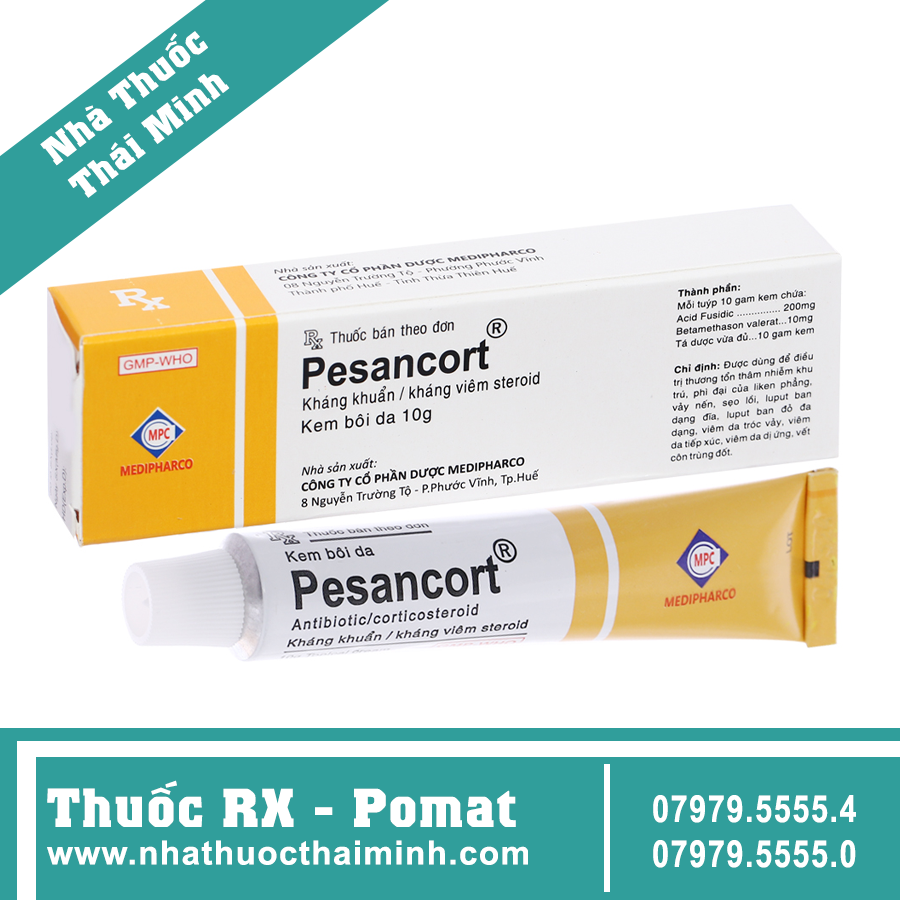 Kem bôi da Pesancort Medipharco điều trị sẹo lồi, luput ban dạng đĩa ...