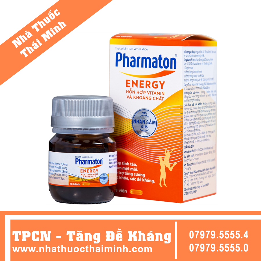 Viên uống Pharmaton Energy Multivitamins Minerals With Ginseng – Nhà ...