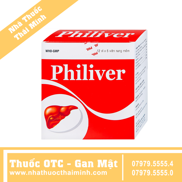 Thuốc Philiver 200mg - điều trị gan nhiễm mỡ, xơ gan (12 vỉ x 5 viên ...