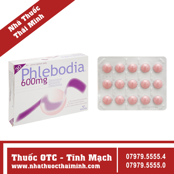 Thuốc Phlebodia 600mg - Điều trị trĩ cấp tính, suy tuần hoàn (30 viên ...