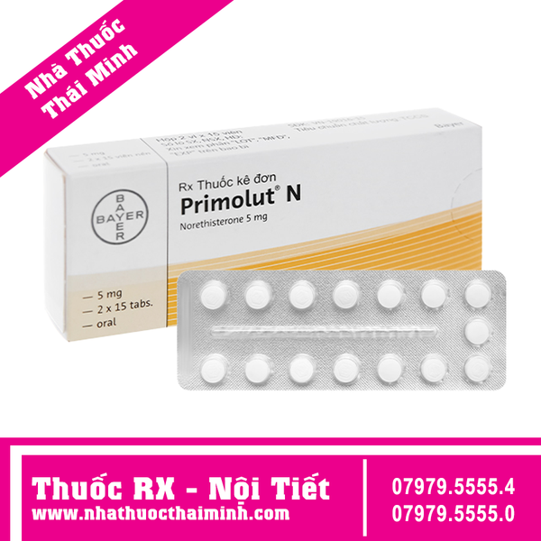 Thuốc Primolut N Bayer hỗ trợ điều trị xuất huyết (3 vỉ x 10 viên ...