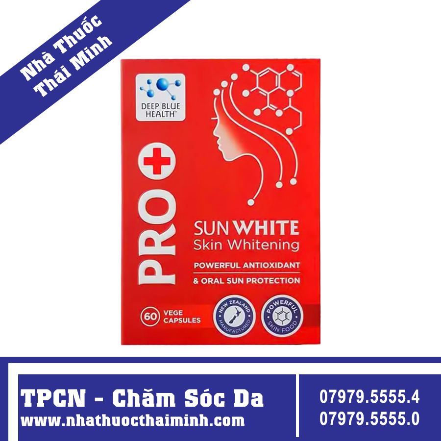 Viên uống chống nắng, trắng da Pro SunWhite Deep Blue Health (60 Viên ...