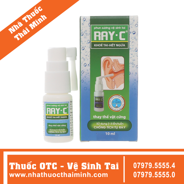Ray-C - Vệ sinh tai, làm sạch ráy tai (10ml) – Nhà thuốc Thái Minh