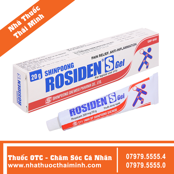 Thuốc bôi ngoài da Rosiden S Gel Shinpoong giúp giảm đau xương khớp, k ...