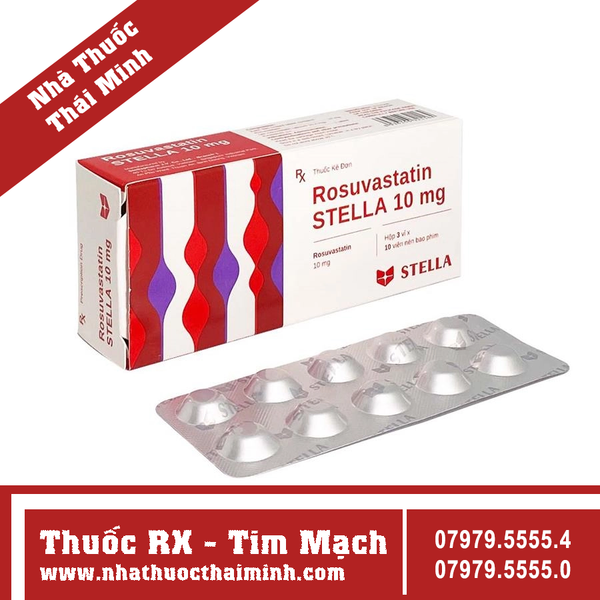 Thuốc Rosuvastatin STELLA 10mg - điều trị tăng cholesterol máu – Nhà ...