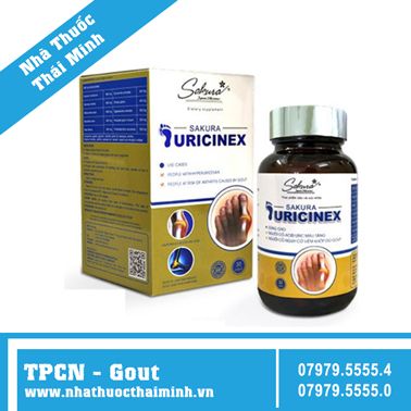 SAKURA URICINEX Viên Uống Giảm Axit Uric Máu giá tốt tại Thái Minh ...