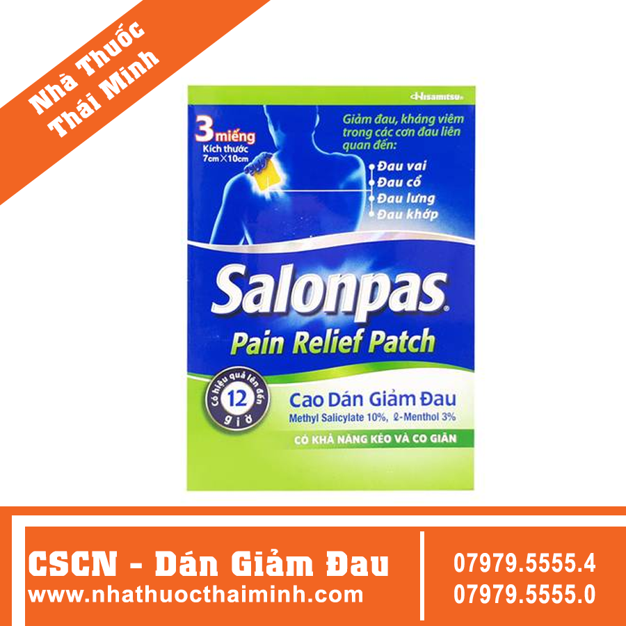 Cao dán Salonpas Pain Relief Patch Hisamitsu giảm đau, kháng viêm – Nhà ...