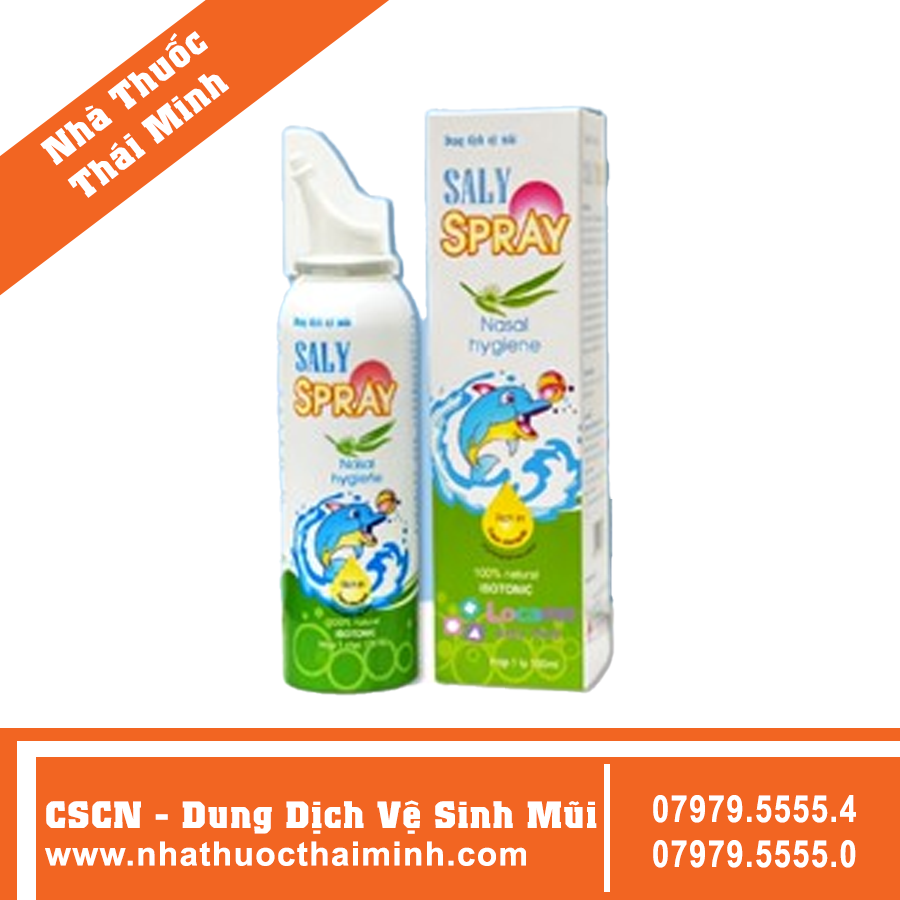 Xịt mũi Saly Spray - Hỗ trợ làm sạch, thông mũi cho trẻ em (100ml) – Nhà thuốc Thái Minh