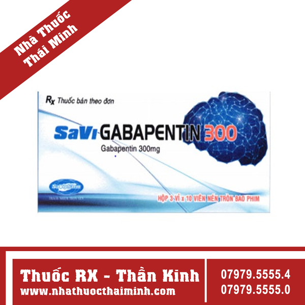 Thuốc Savi Gabapentin 300mg điều trị bệnh động kinh (30 viên) – Nhà ...
