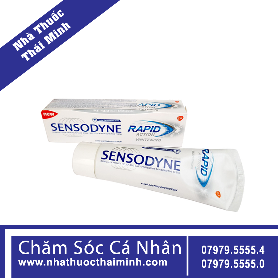 [100g] Kem Đánh Răng Sensodyne Rapid Action – Nhà thuốc Thái Minh