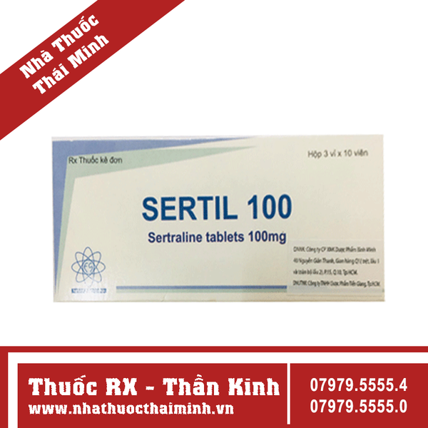 Thuốc Sertil 100mg điều trị trầm cảm, rối loạn lo âu (30 viên) – Nhà ...