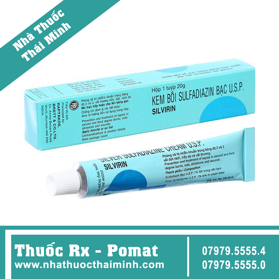 Thuối Bôi Silvirin Cream 20g – Nhà thuốc Thái Minh