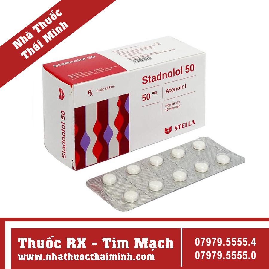 Thuốc Stadnolol 50mg Stella điều trị tăng huyết áp 10 vỉ x 10 viên ...