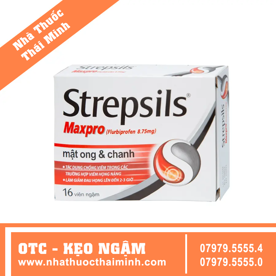 Viên Ngậm Strepsils Maxpro Reckitt Benckiser Điều Trị Đau Họng 16 Viên ...
