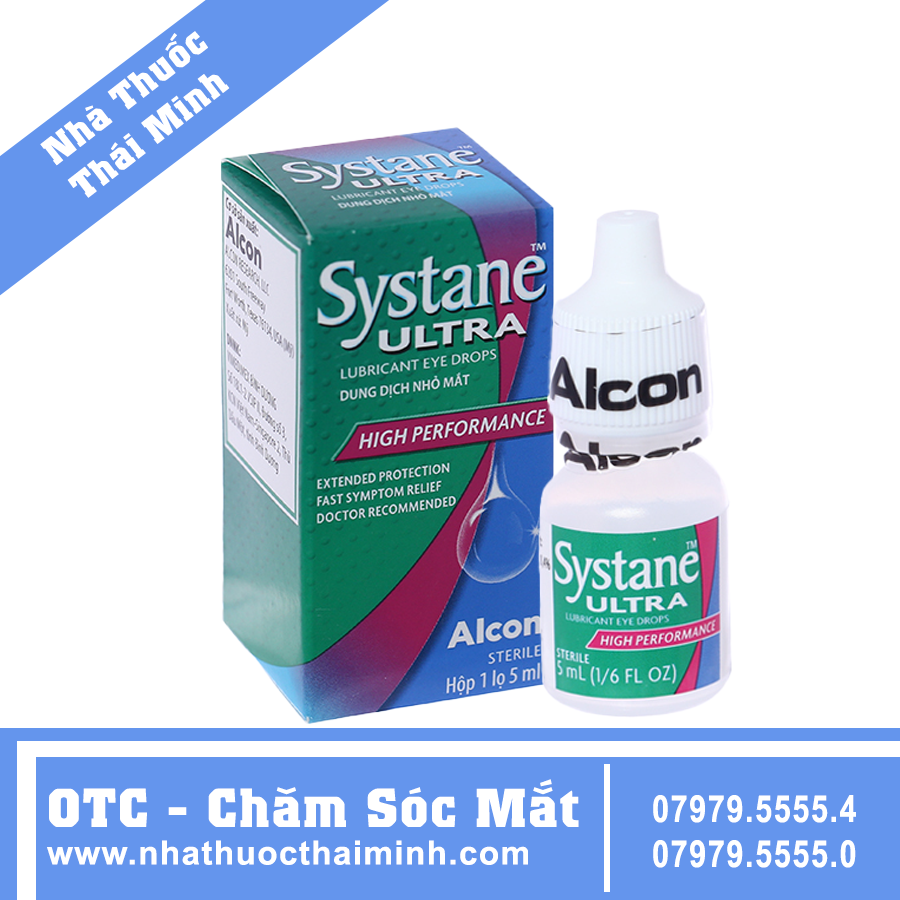 Dung dịch nhỏ mắt Systane Ultra Alcon làm giảm kích ứng do khô mắt ...