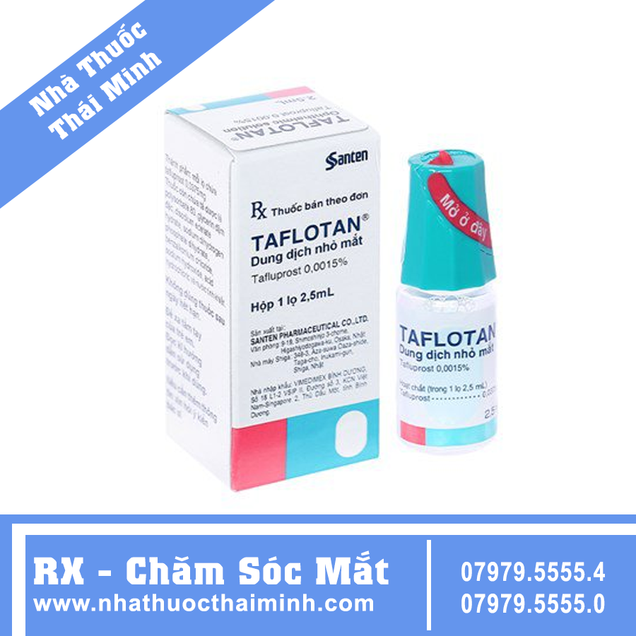 Thuốc nhỏ mắt Taflotan Ophthalmic hỗ trợ điều trị tăng nhãn áp (2.5ml ...