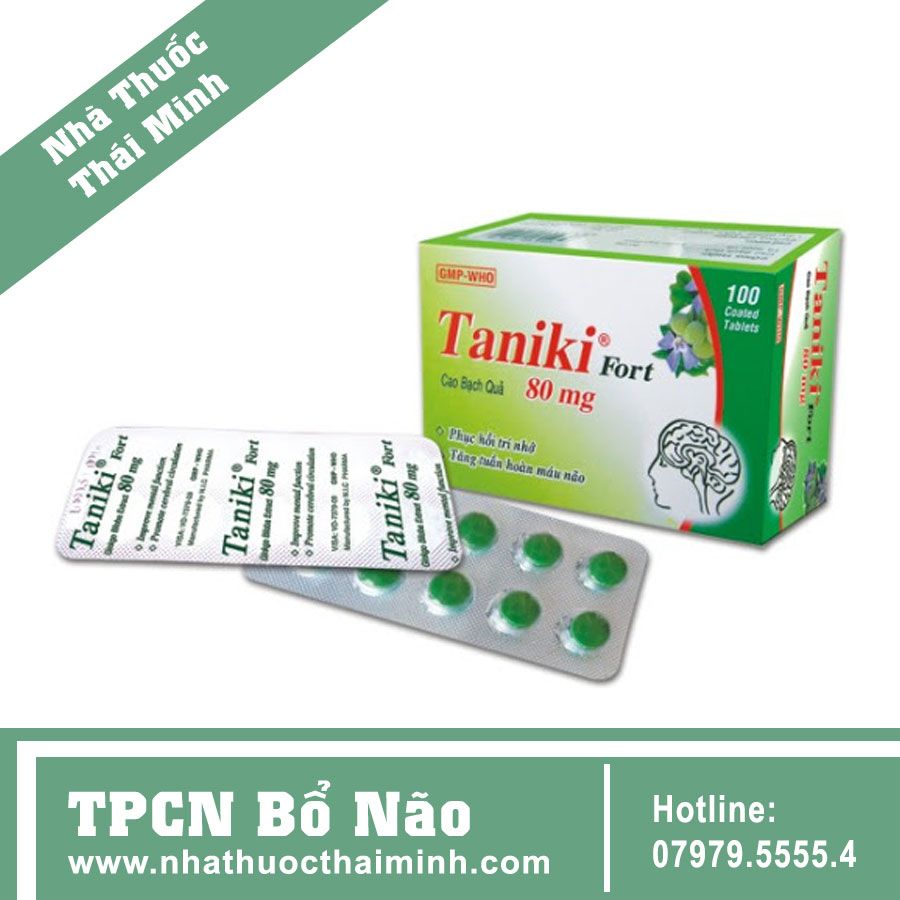 Thuốc bổ não TANIKI giá tốt nhất - Nhà thuốc Thái Minh