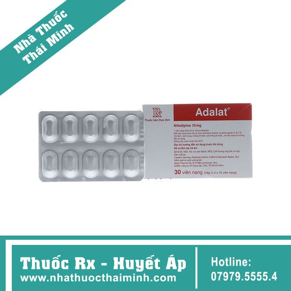 Thông tin, hướng dẫn cách dùng Thuốc Adalat 10mg hộp 30 viên Bayer ...