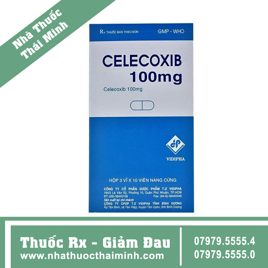 Thông tin, hướng dẫn cách dùng Thuốc Celecoxib 100-HV hộp 100 viên ...