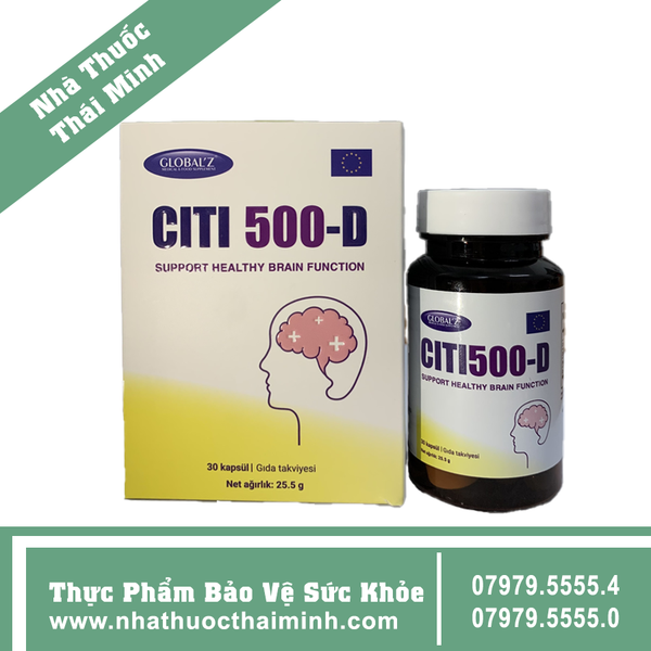 CITI500-D – Hỗ Trợ Cải Thiện Tình Trạng Suy Giảm Trí Nhớ [Hộp 30 Viên ...