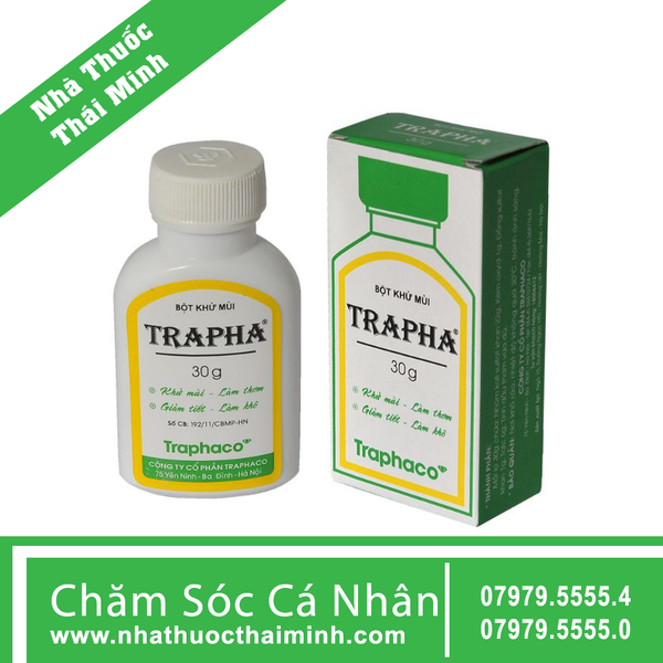 [30g] Bột Trapha Ngăn Ngừa Các Tác Nhân Gây Mùi Hôi Nách, Hôi Chân ...