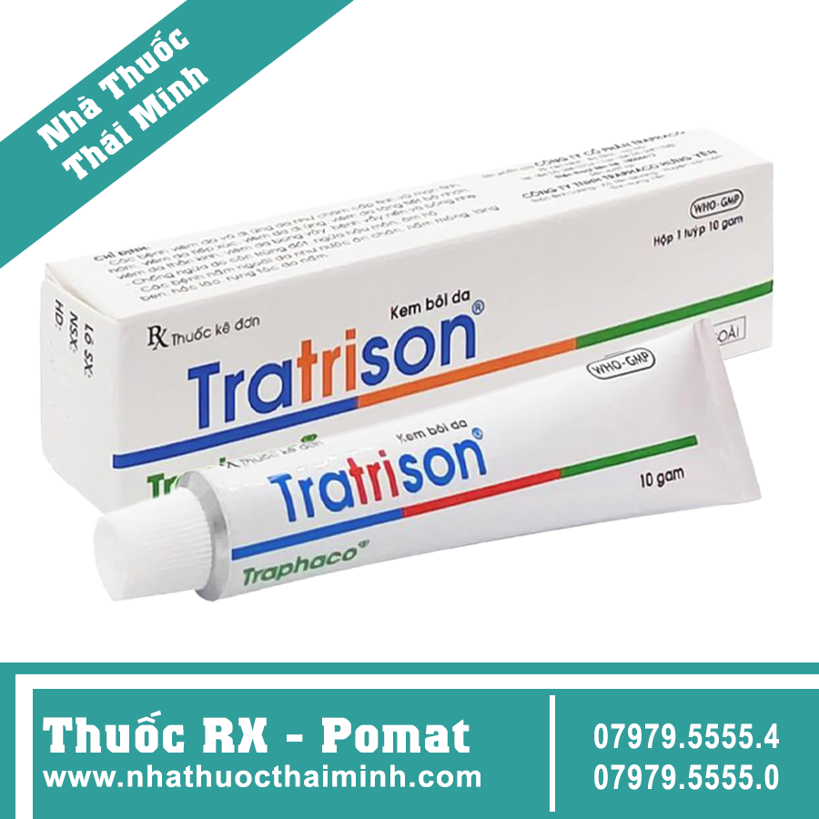 Thuốc bôi Tratrison điều trị viêm da, nhiễm trùng da – Nhà thuốc Thái Minh