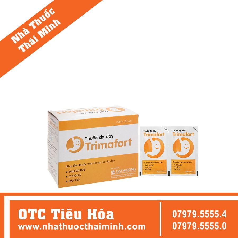 [Hộp 20 Gói] Hỗn Dịch Uống Trimafort 20mg Giảm Khó Chịu Dạ Dày, Đầy Hơ ...